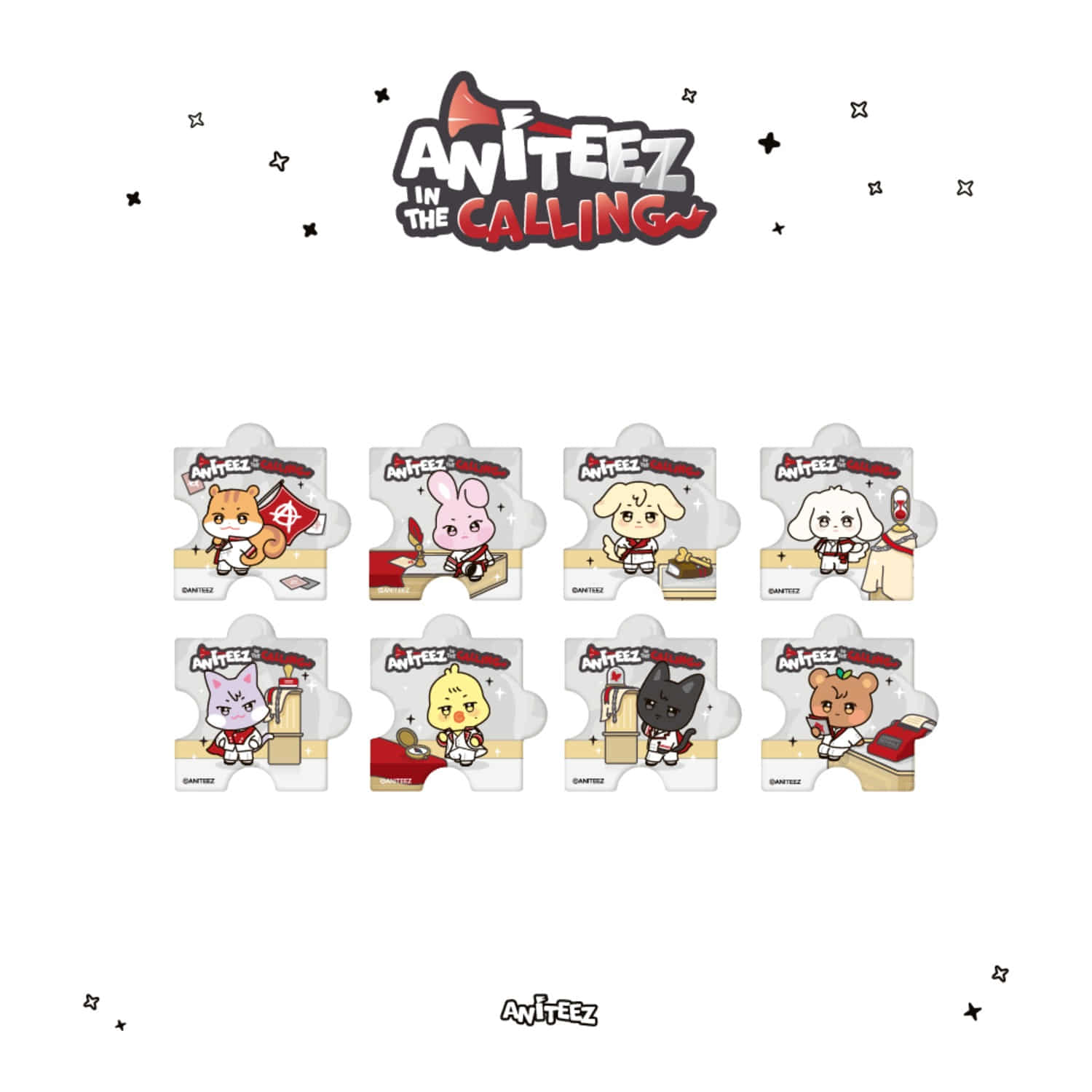 [PRE-ORDER] ATEEZ - ANITEEZ IN THE CALLING OFFICIAL MD (RANDOM ACRYLIC ...