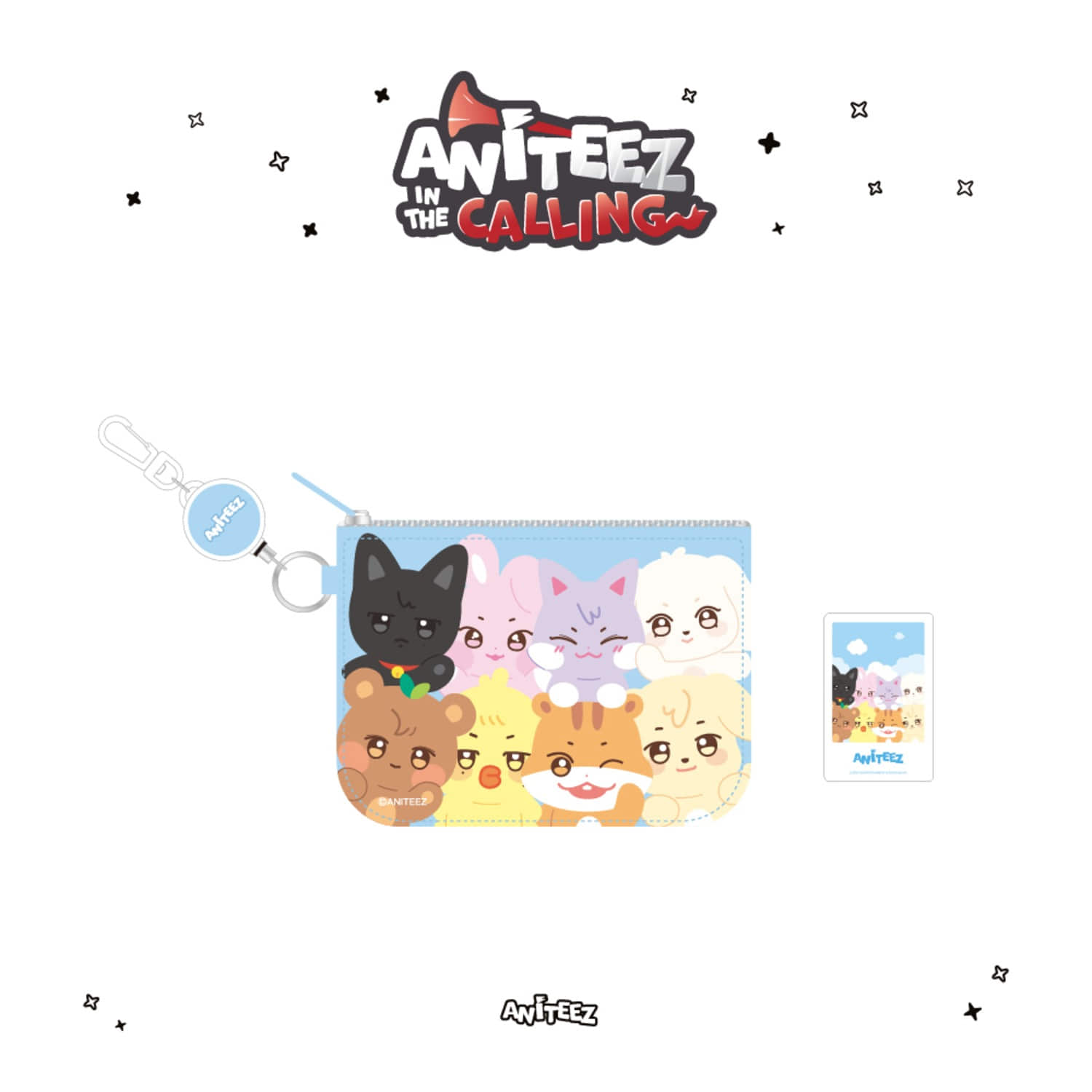 [PRE-ORDER] ATEEZ - ANITEEZ IN THE CALLING OFFICIAL MD (REEL PASS CASE ...
